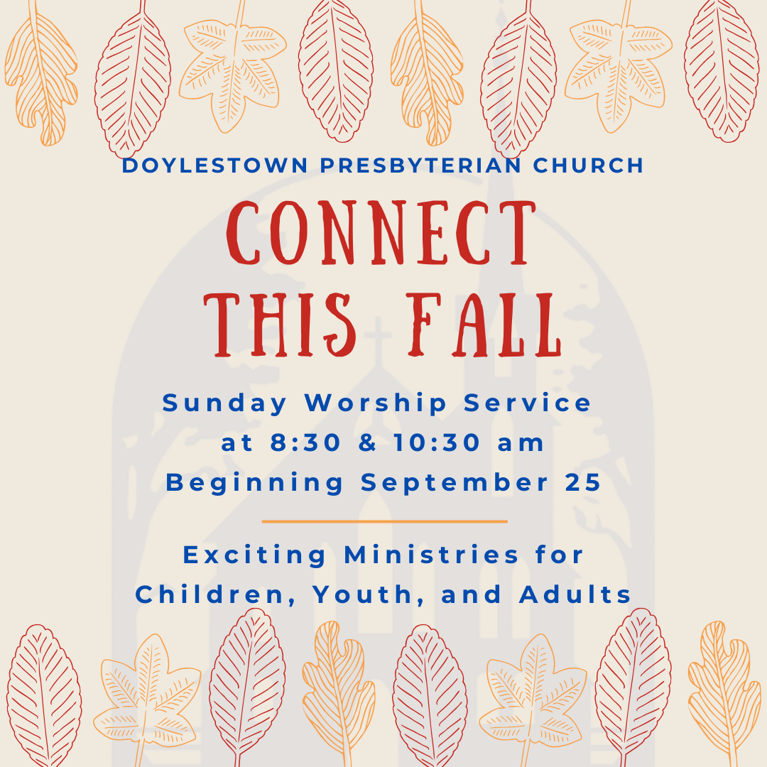 DPC's Fall Programming | Doylestown Presbyterian Church