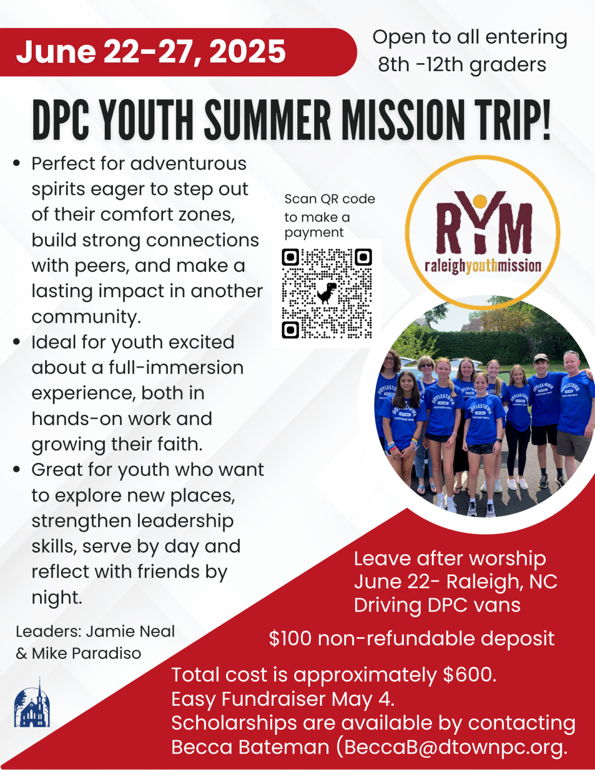 Youth Summer Mission Trip | Doylestown Presbyterian Church